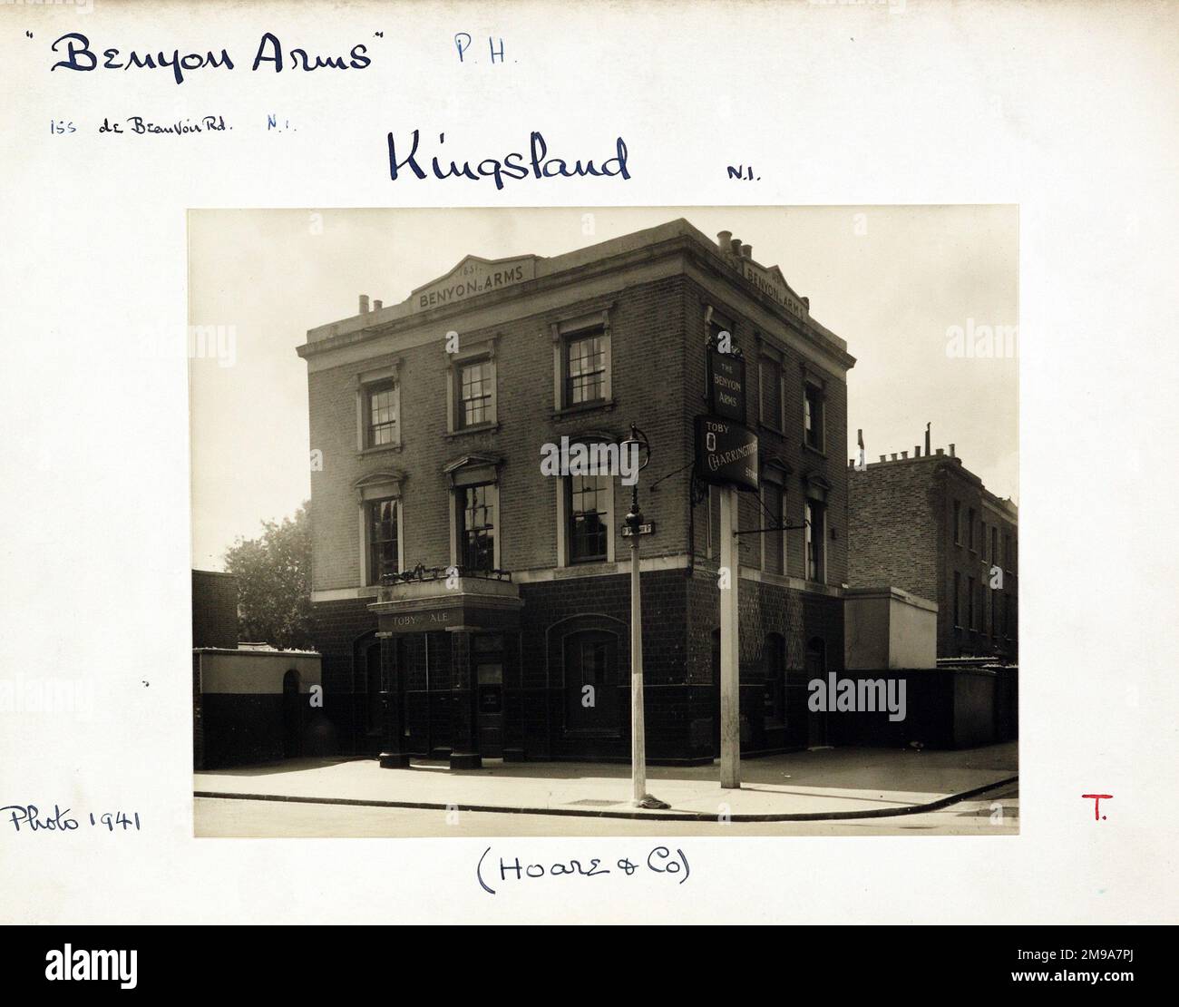 Photograph of Benyon Arms, Kingsland, London. The main side of the ...