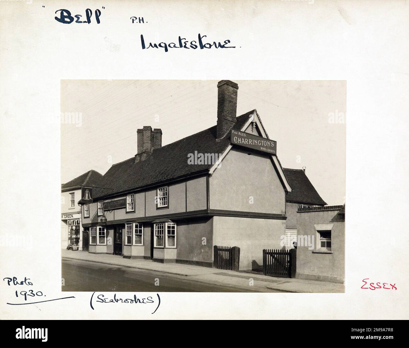 Photograph of Bell PH, Ingatestone, Essex. The main side of the print ...