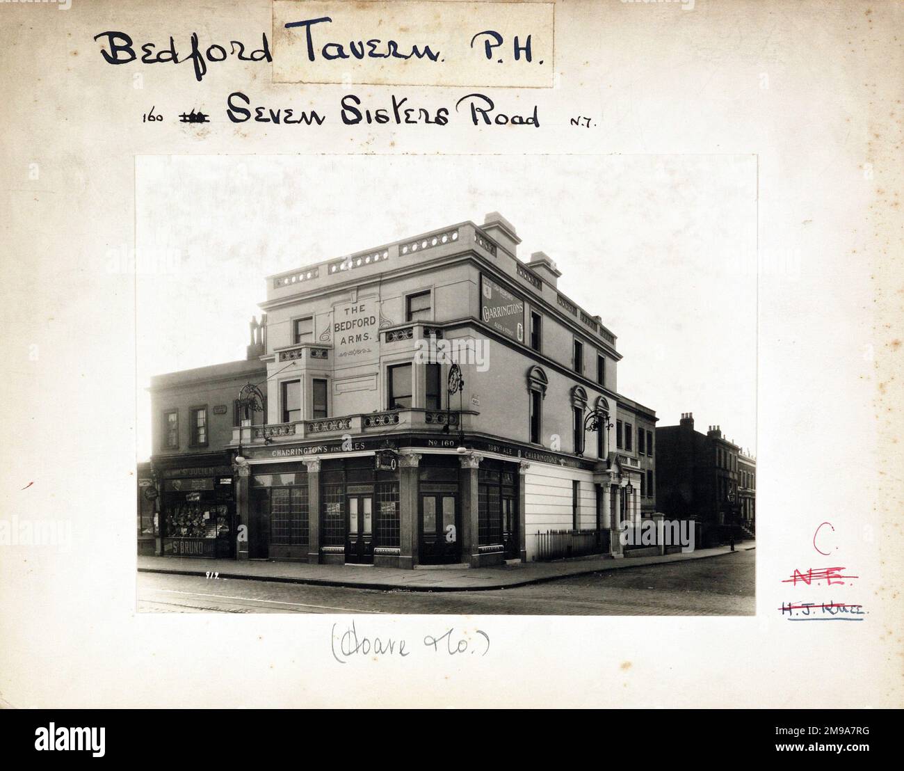 Photograph of Bedford Tavern , Islington, London. The main side of the print (shown here ...