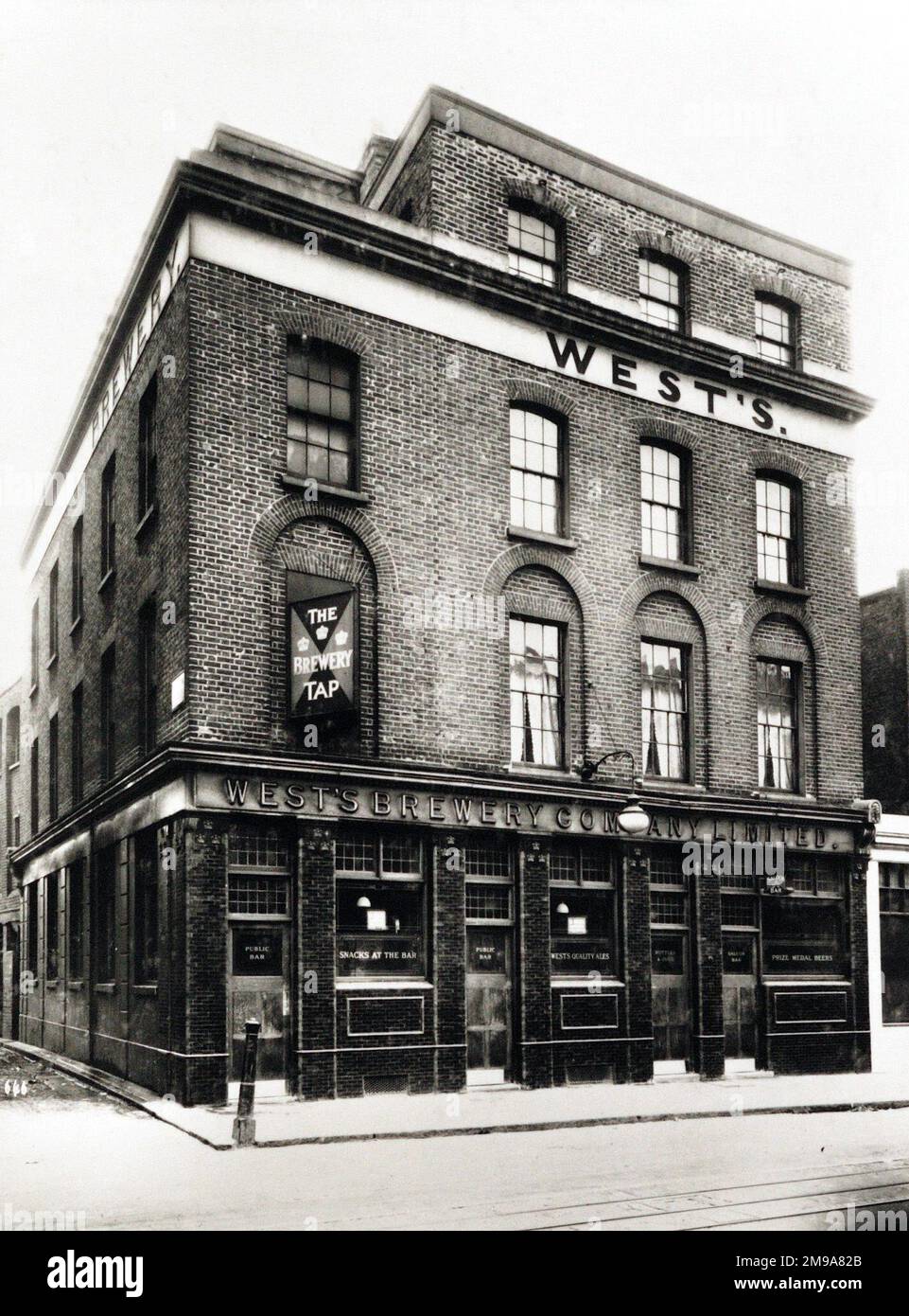 Photograph of Brewery Tap PH, Hackney, London. The main side of the ...