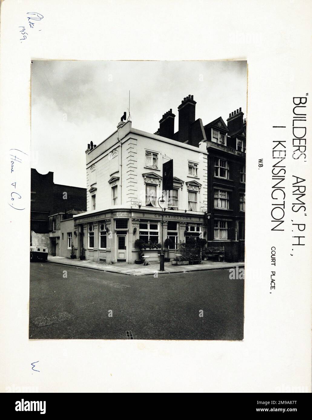 Photograph of Builders Arms, Kensington, London. The main side of the ...