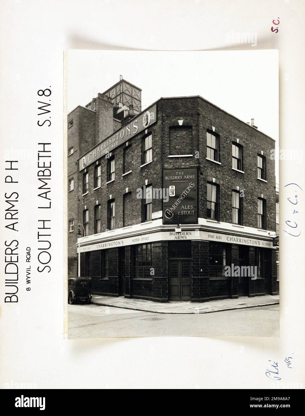 Photograph of Builders Arms, Lambeth, London. The main side of the ...