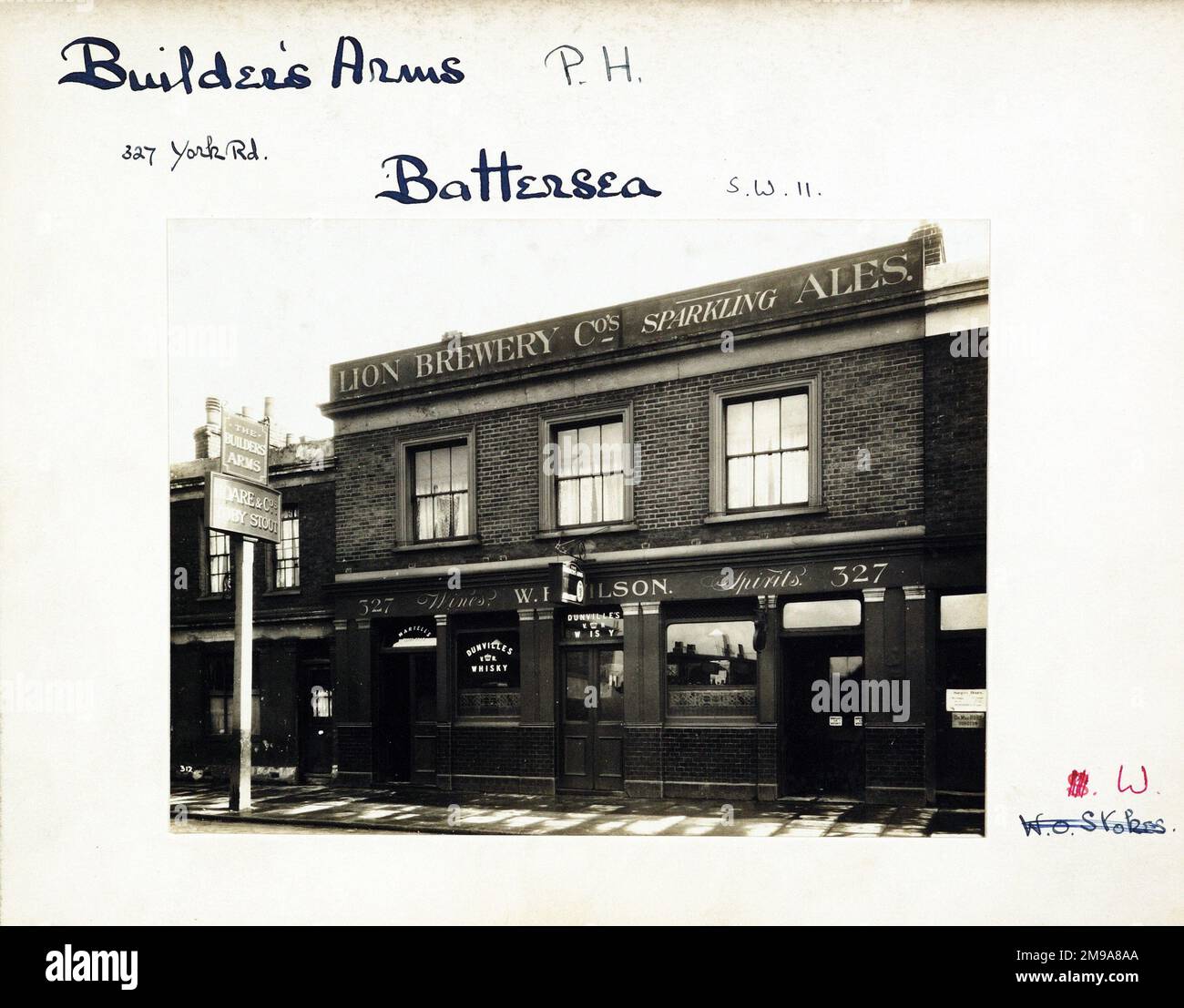 Photograph of Builders Arms, Battersea, London. The main side of the ...