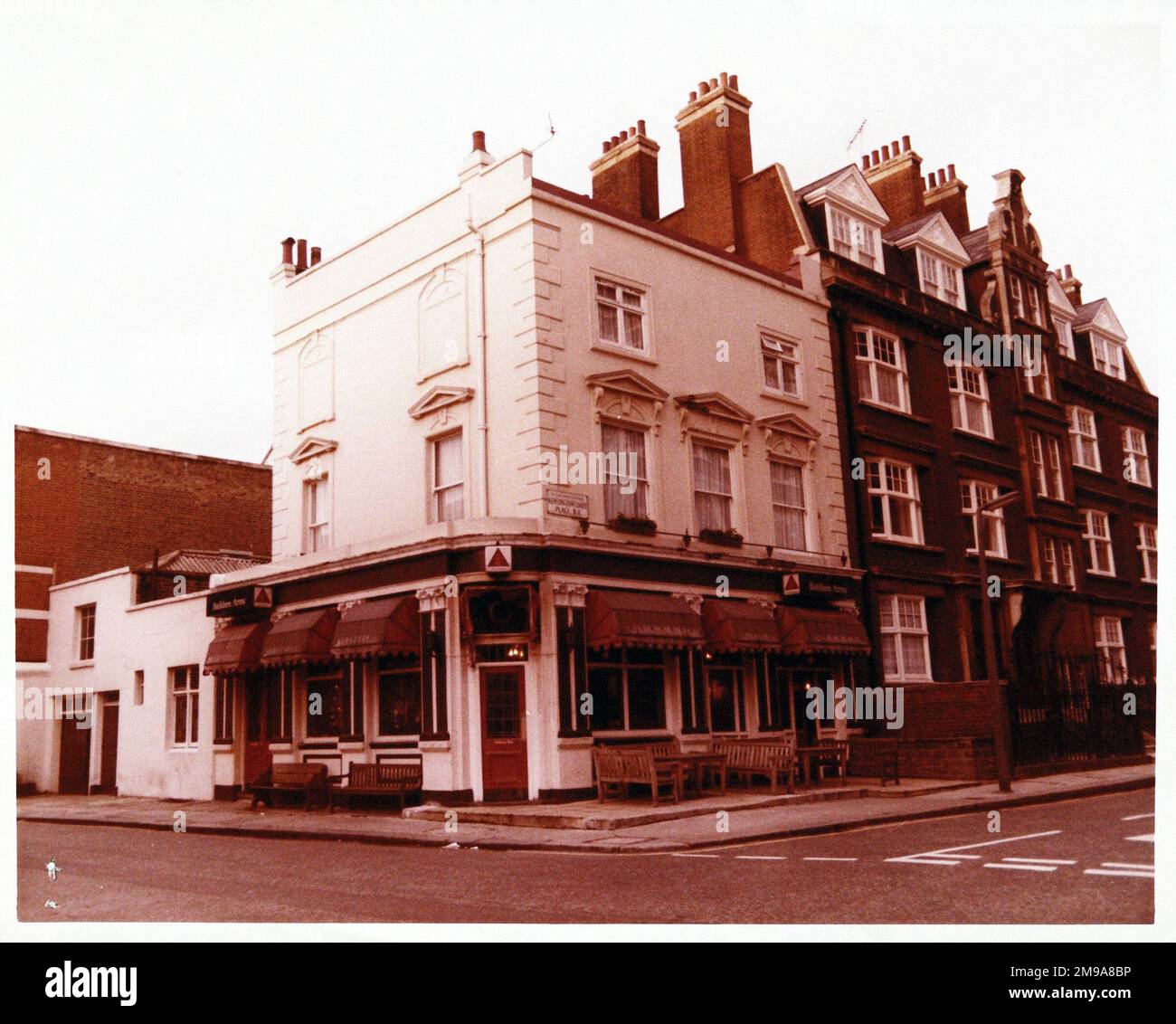 Photograph of Builders Arms, Kensington, London. The main side of the ...