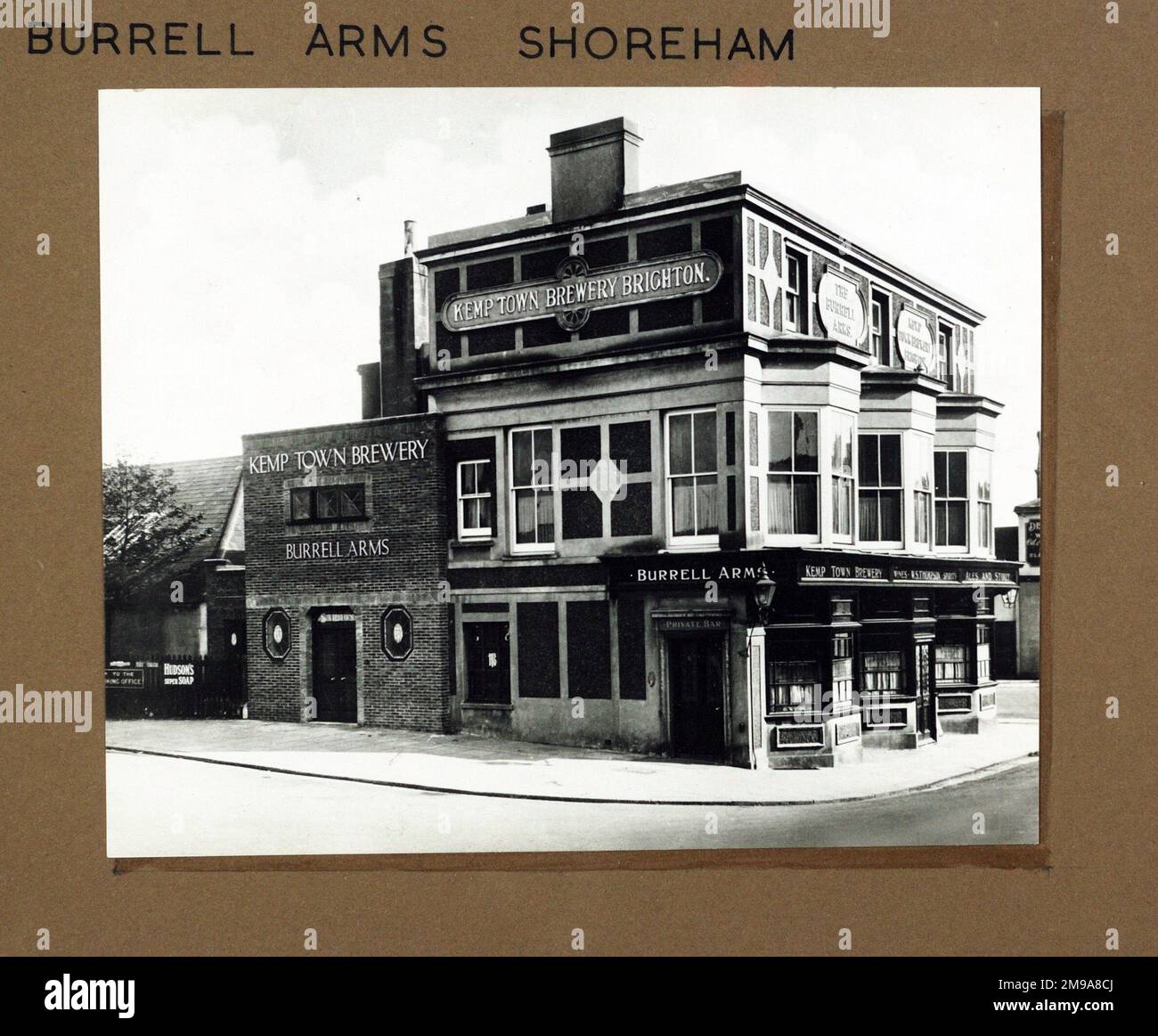 Photograph of Burrell Arms, Shoreham, Sussex. The main side of the ...