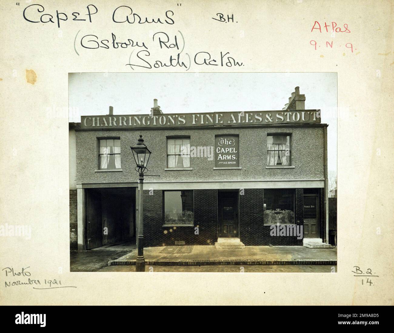 Photograph of Capel Arms, Acton (Old), London. The main side of the ...