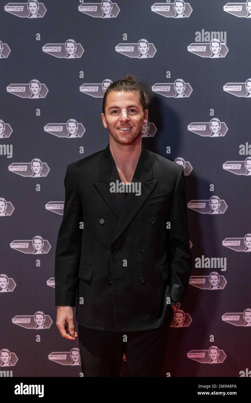 Freiburg, Germany. 17th Jan, 2023. Presenter Riccardo Basile stands in ...