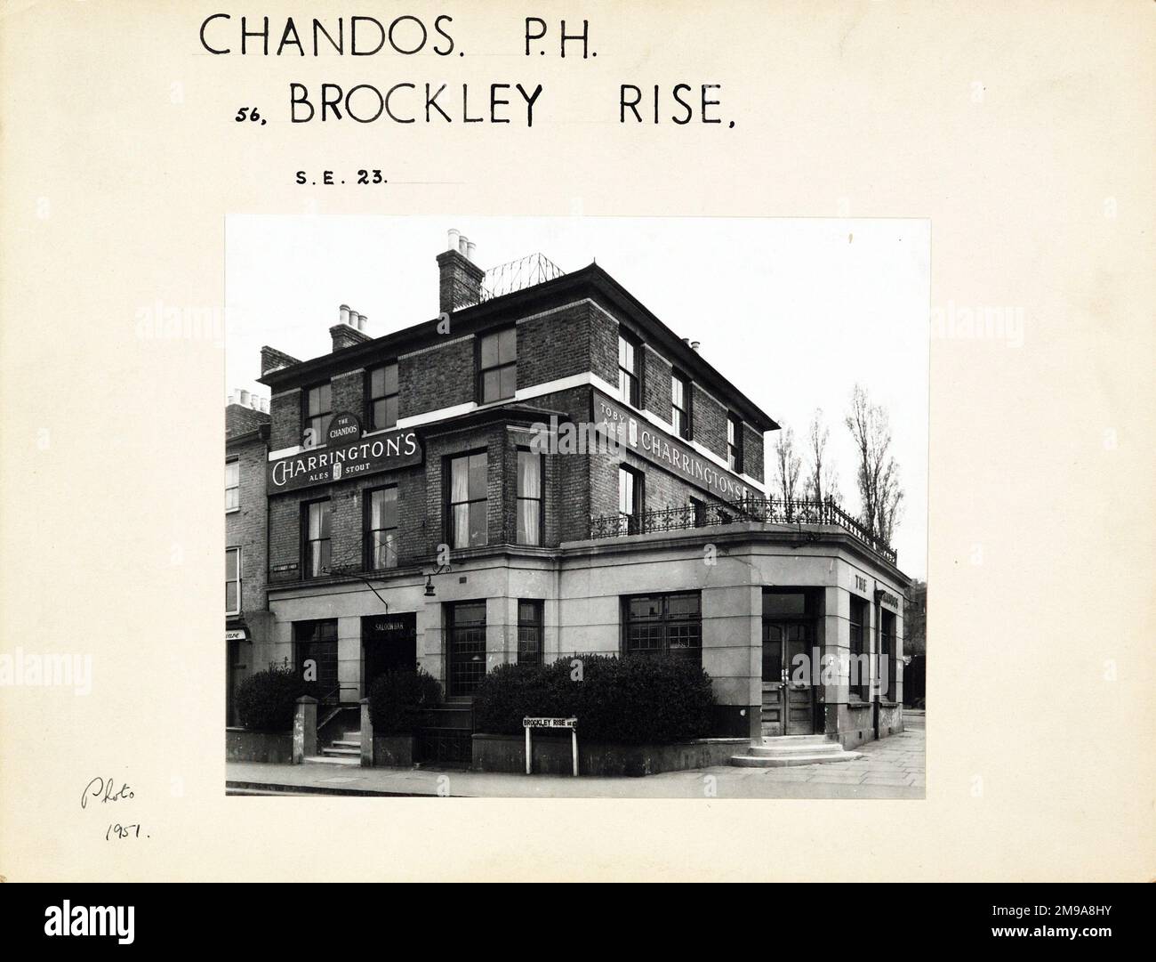 Photograph of Chandos PH, Forest Hill, London. The main side of the ...