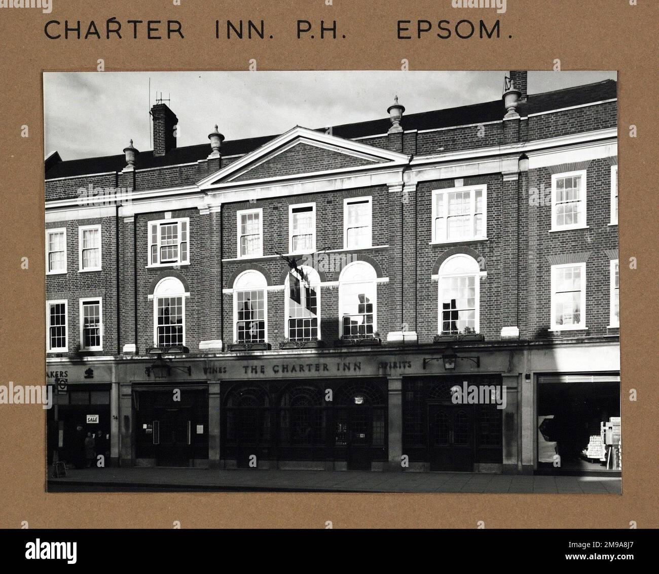 Photograph of Charter Inn, Epsom, Surrey. The main side of the print ...
