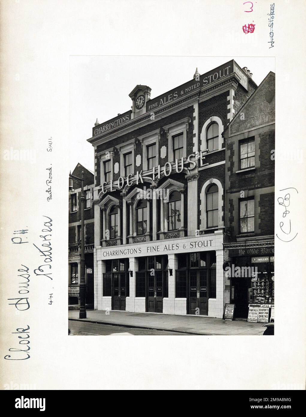 Photograph of Clock House PH, Battersea, London. The main side of the ...