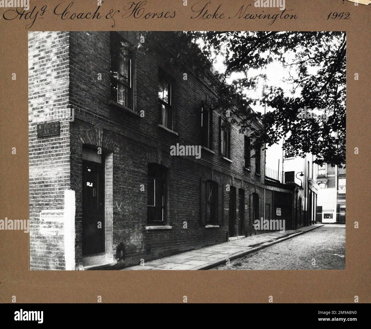 Photograph of Coach & Horses PH, Stoke Newington, London. The main side ...