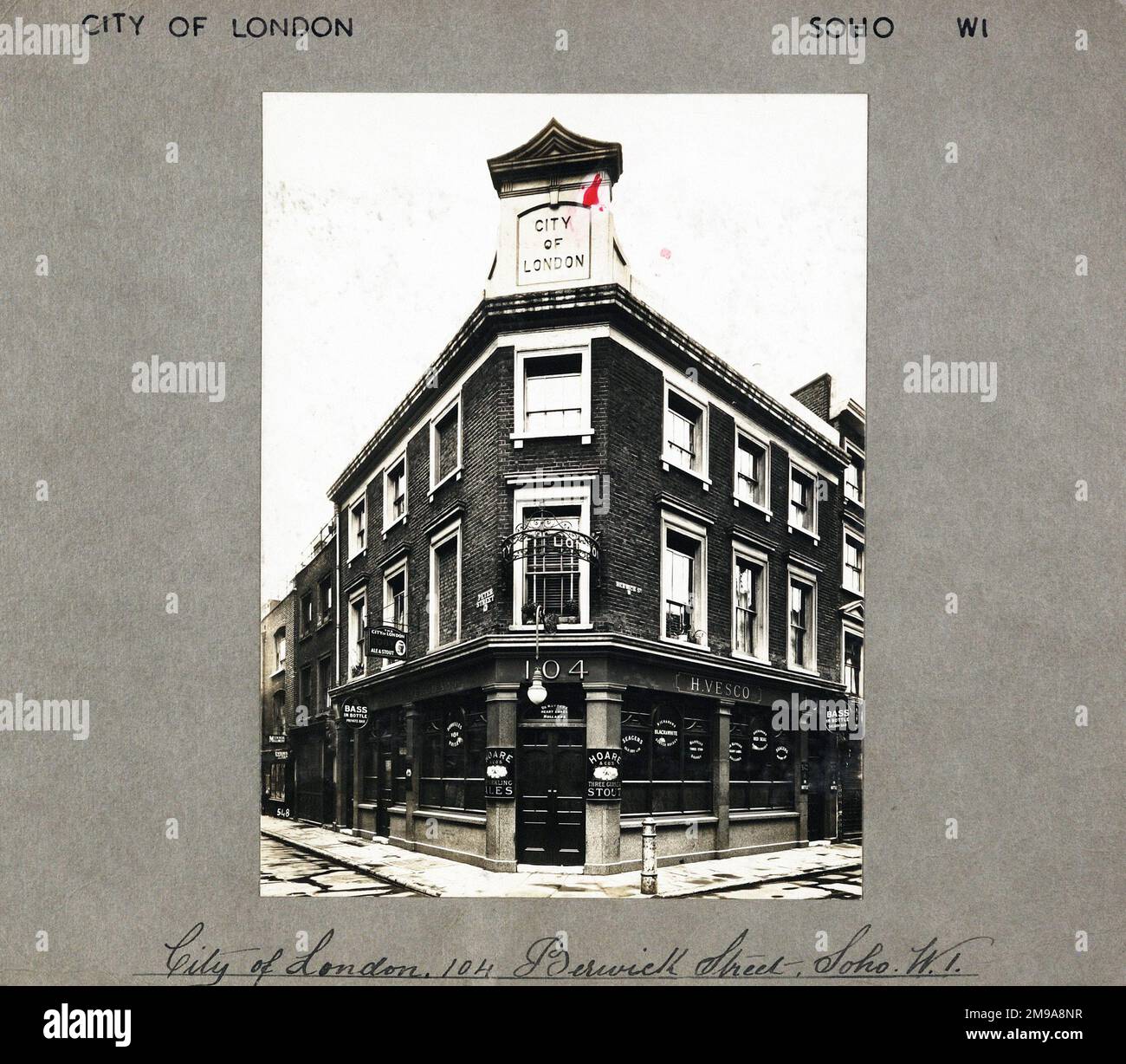 Photograph of City of London PH, Soho, London. The main side of the ...