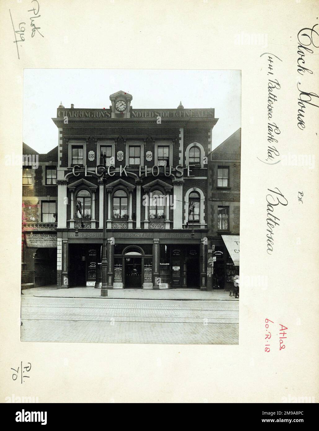 Photograph of Clock House PH, Battersea, London. The main side of the ...