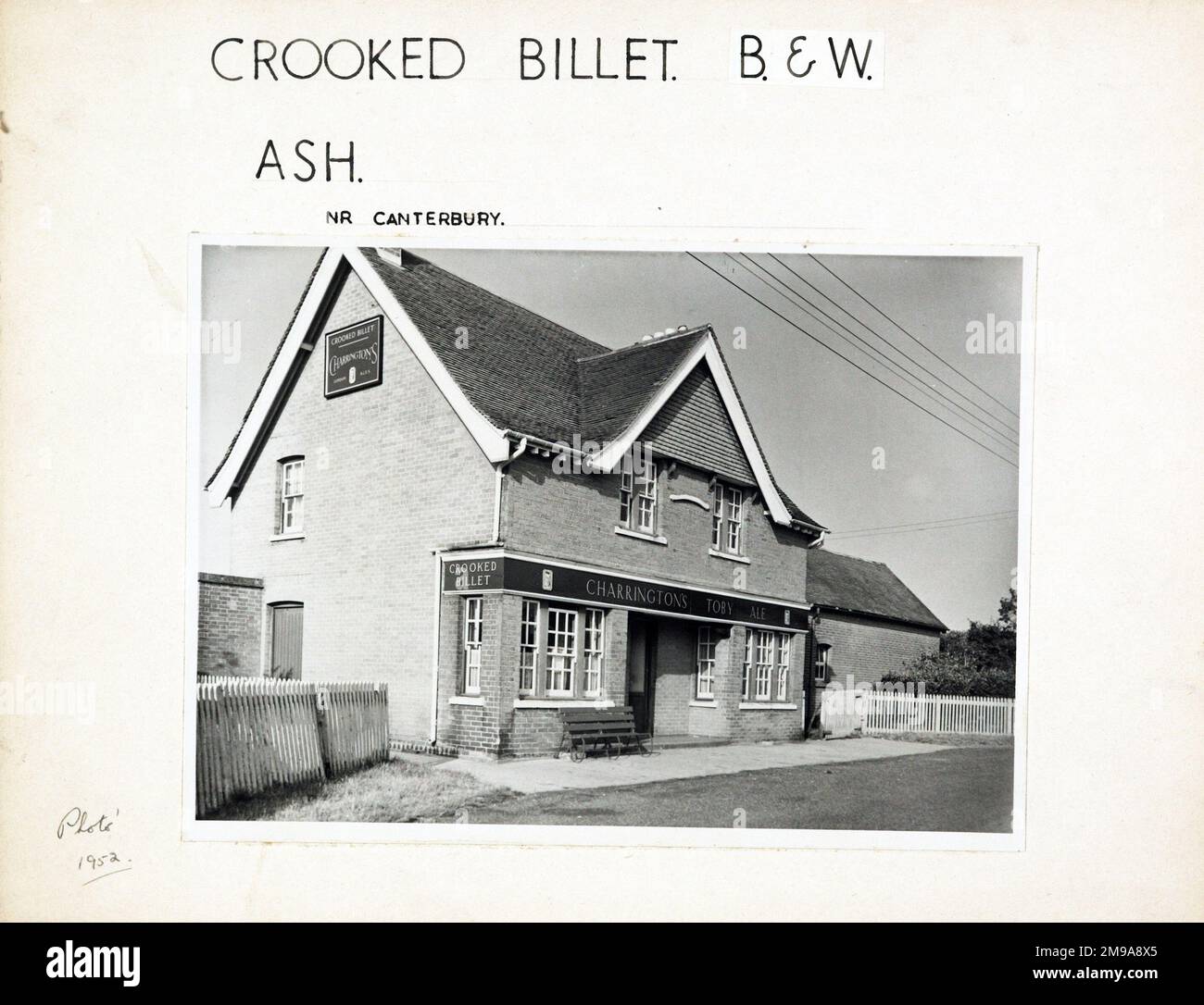 Photograph of Crooked Billet PH, Ash, Kent. The main side of the print ...
