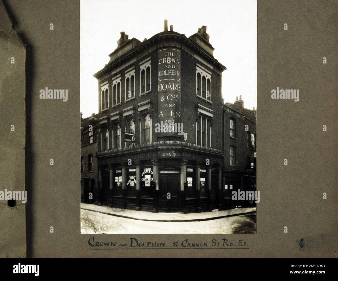 Photograph of Crown & Dolphin PH, Shadwell, London. The main side of ...