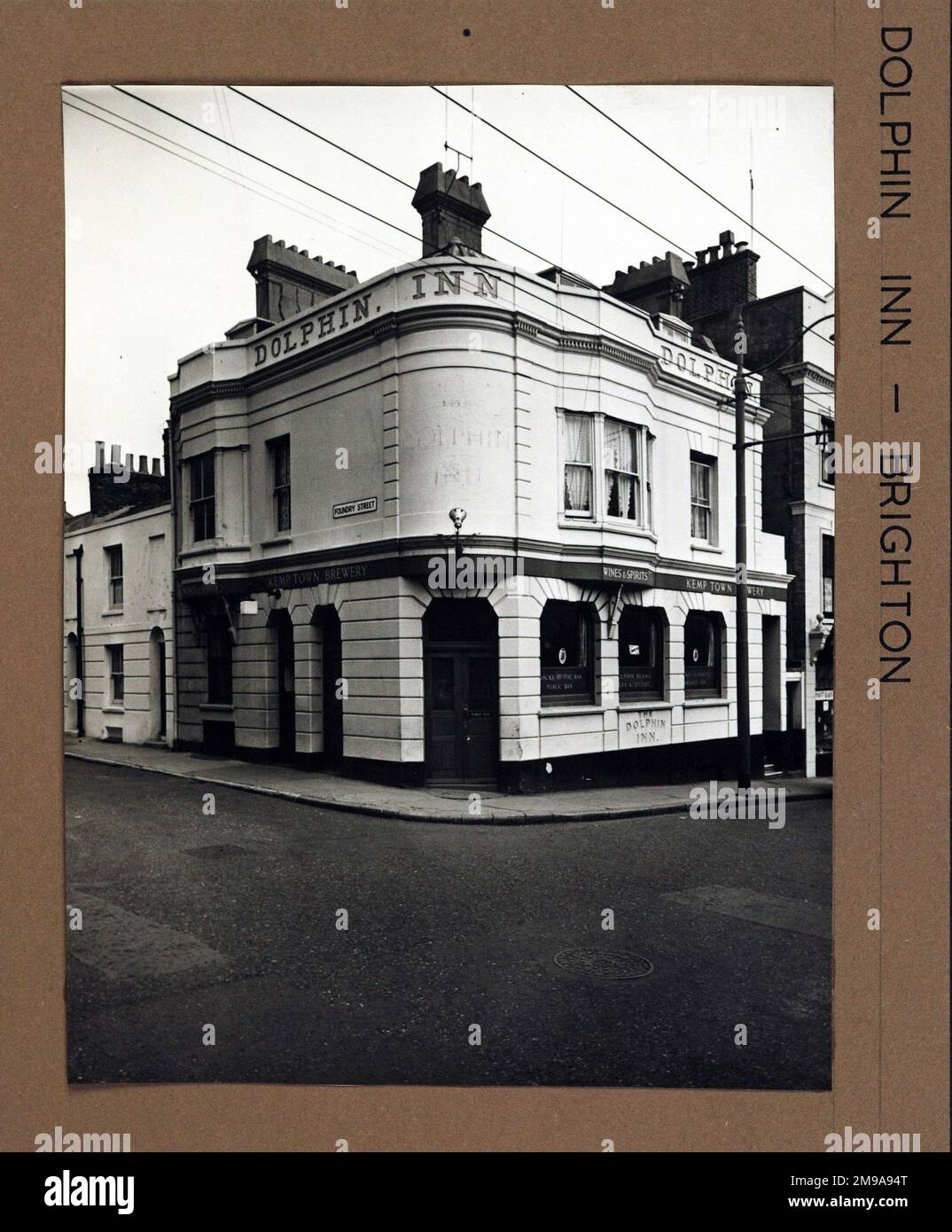Photograph of Dolphin Inn, Brighton, Sussex. The main side of the print ...