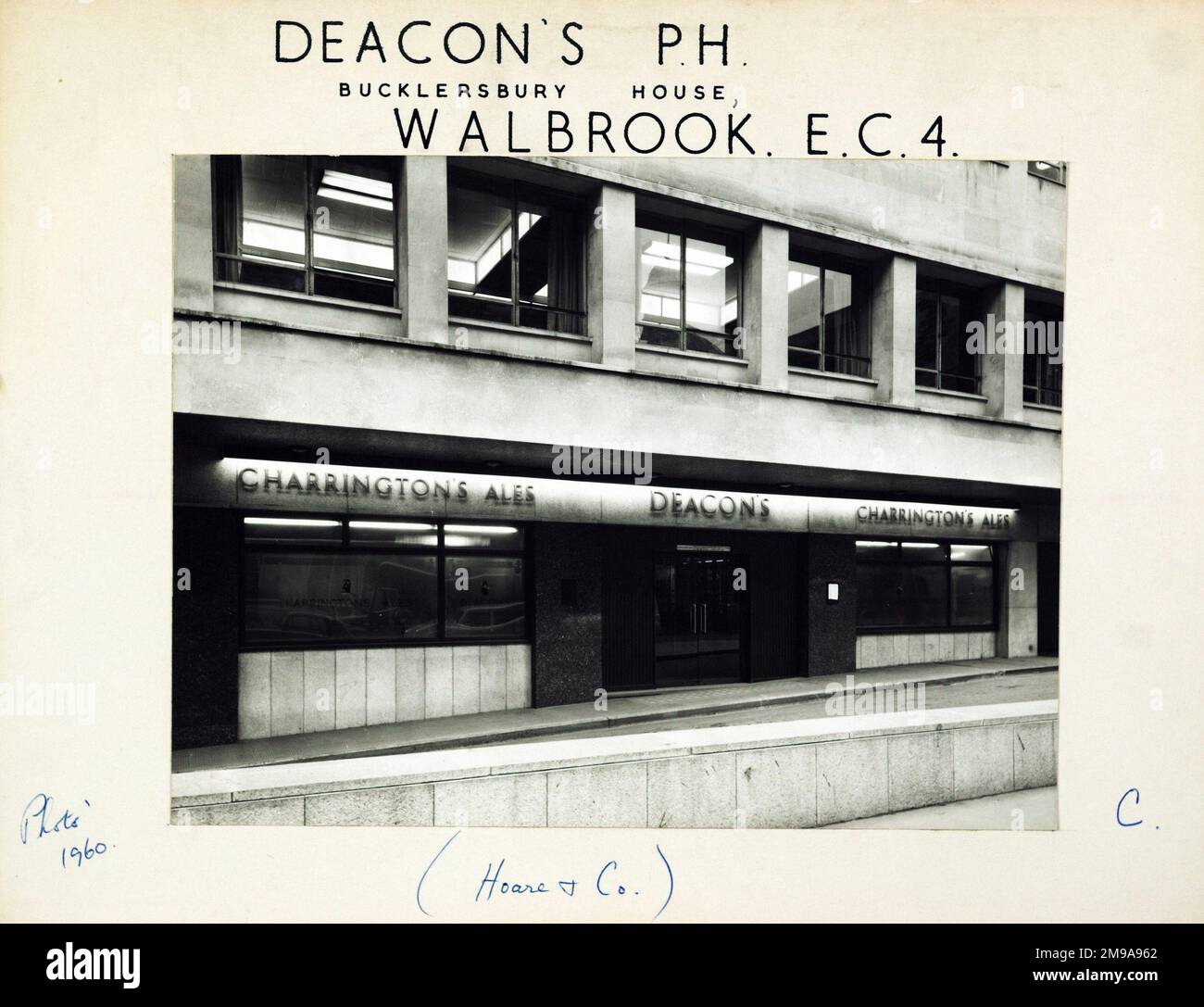 Photograph of Deacons PH, Walbrook, London. The main side of the print ...