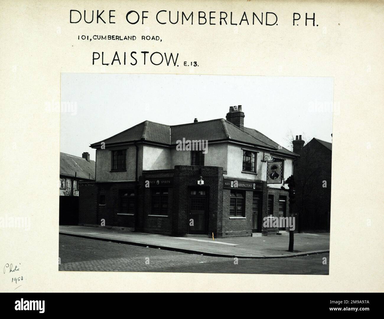 Photograph of Duke Of Cumberland PH, Plaistow, London. The main side of ...
