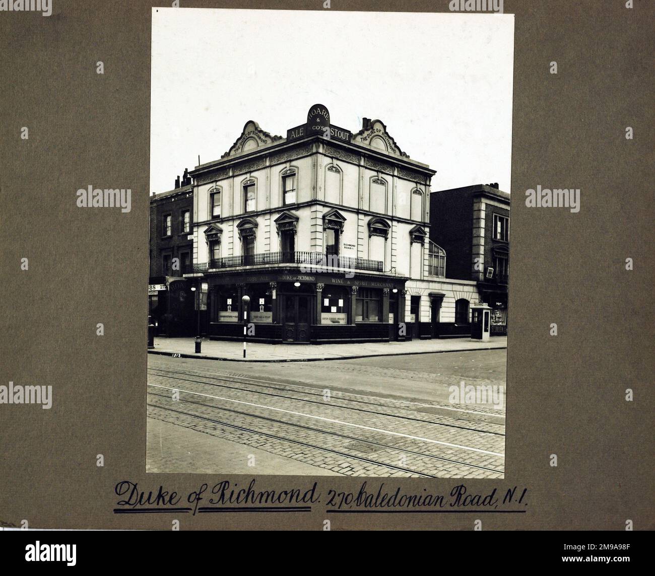 Photograph of Duke Of Richmond PH, Kings Cross, London. The main side of the print (shown here ...