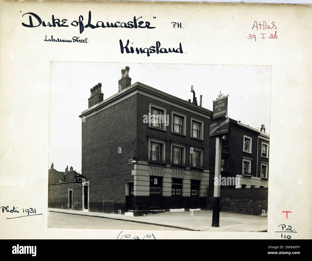 Photograph of Duke Of Lancaster PH, Shoreditch, London. The main side ...