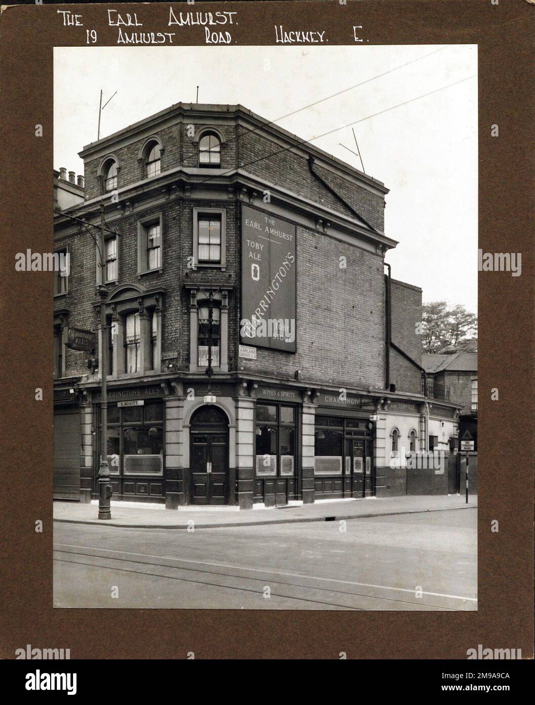 Photograph of Earl Amhurst PH, Hackney, London. The main side of the ...