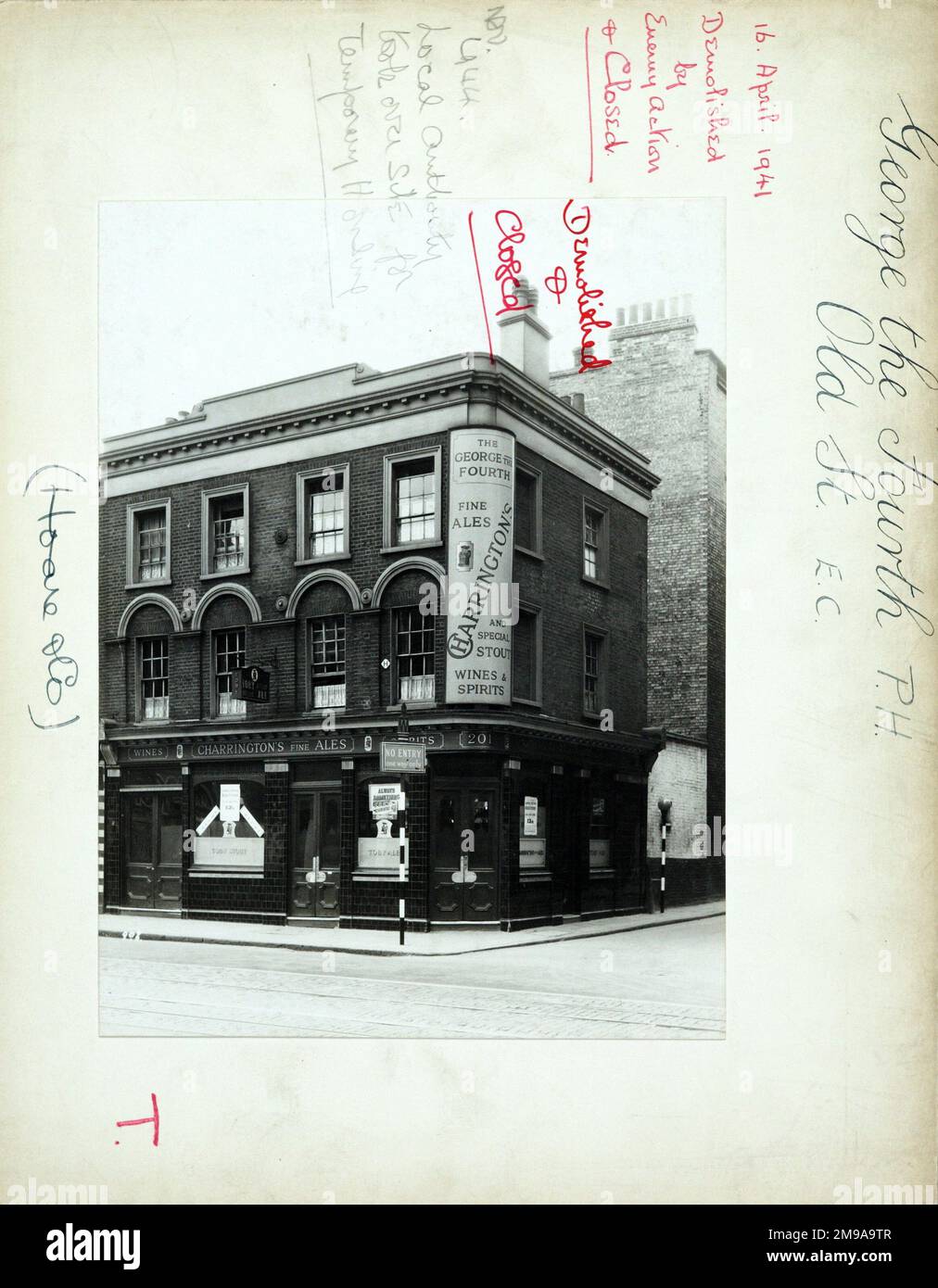 Photograph of George The Fourth PH, City Road, London. The main side of ...