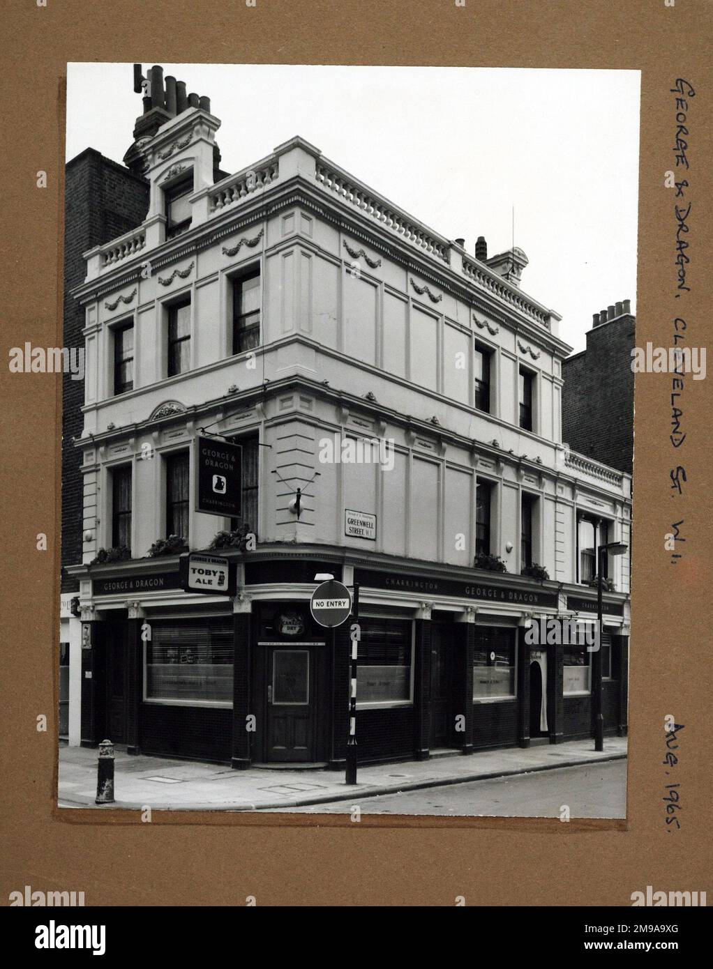 Photograph of George & Dragon PH, Fitzrovia, London. The main side of ...