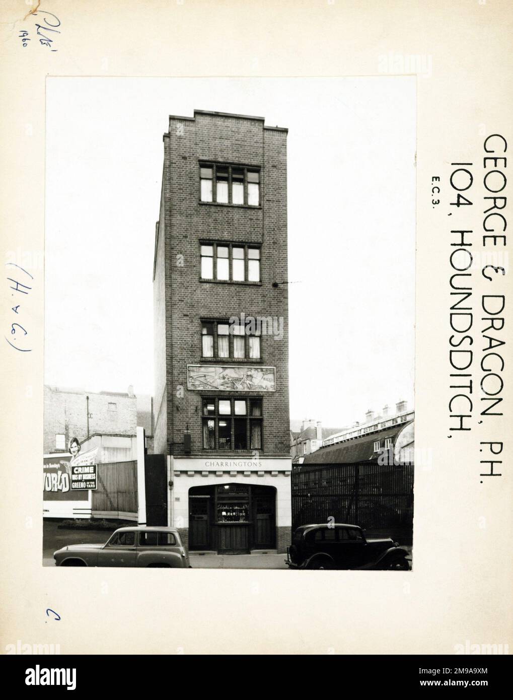 Photograph of George & Dragon PH, Houndsditch (New), London. The main ...