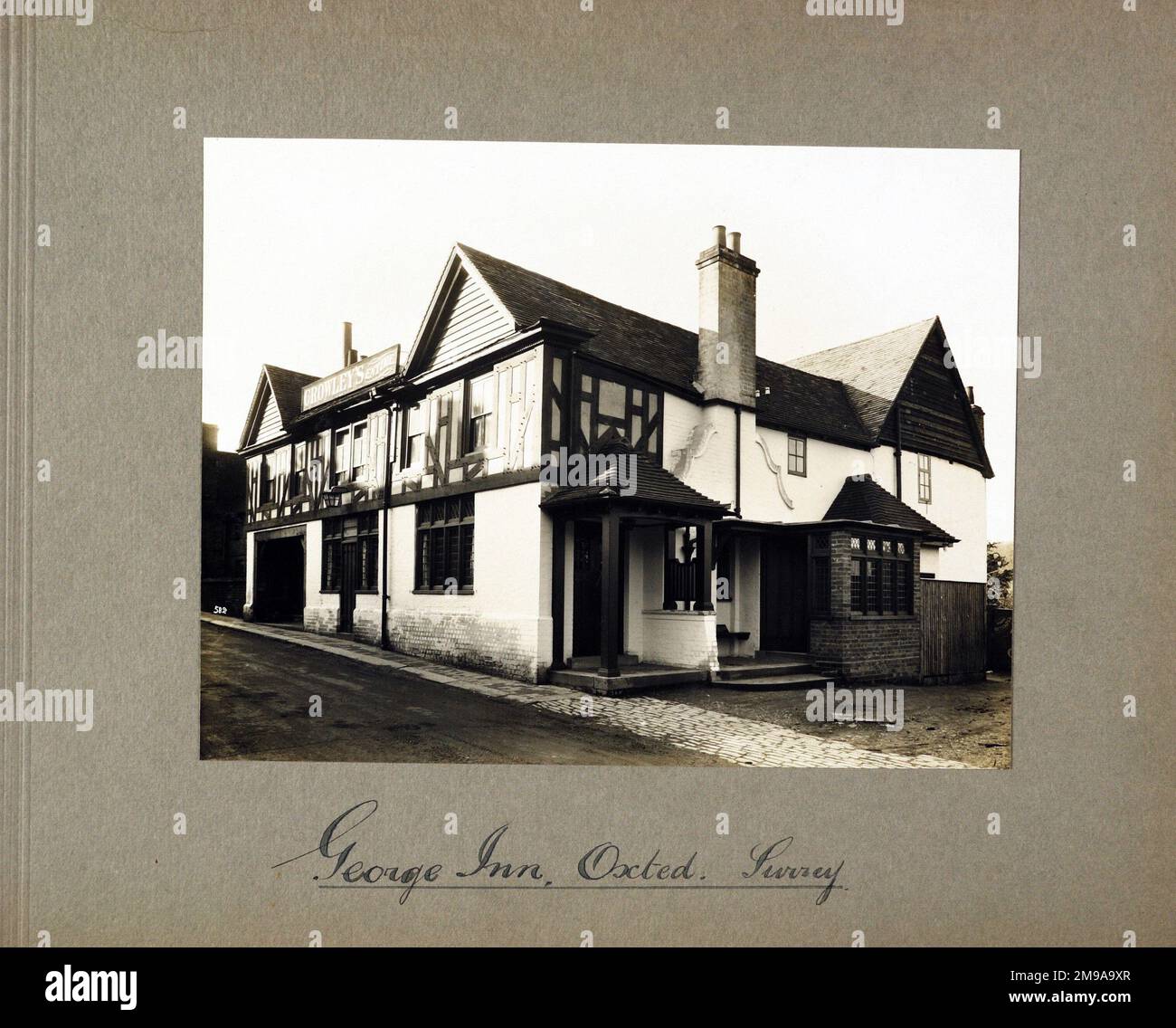 Photograph of George Inn, Oxted, Surrey. The main side of the print ...