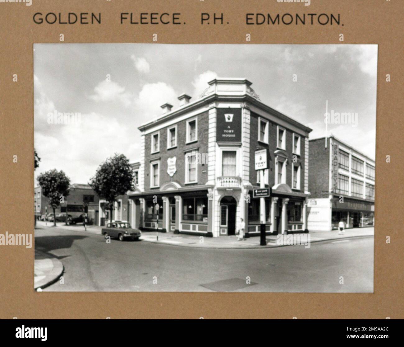 Photograph of Golden Fleece PH, Edmonton, London. The main side of the ...