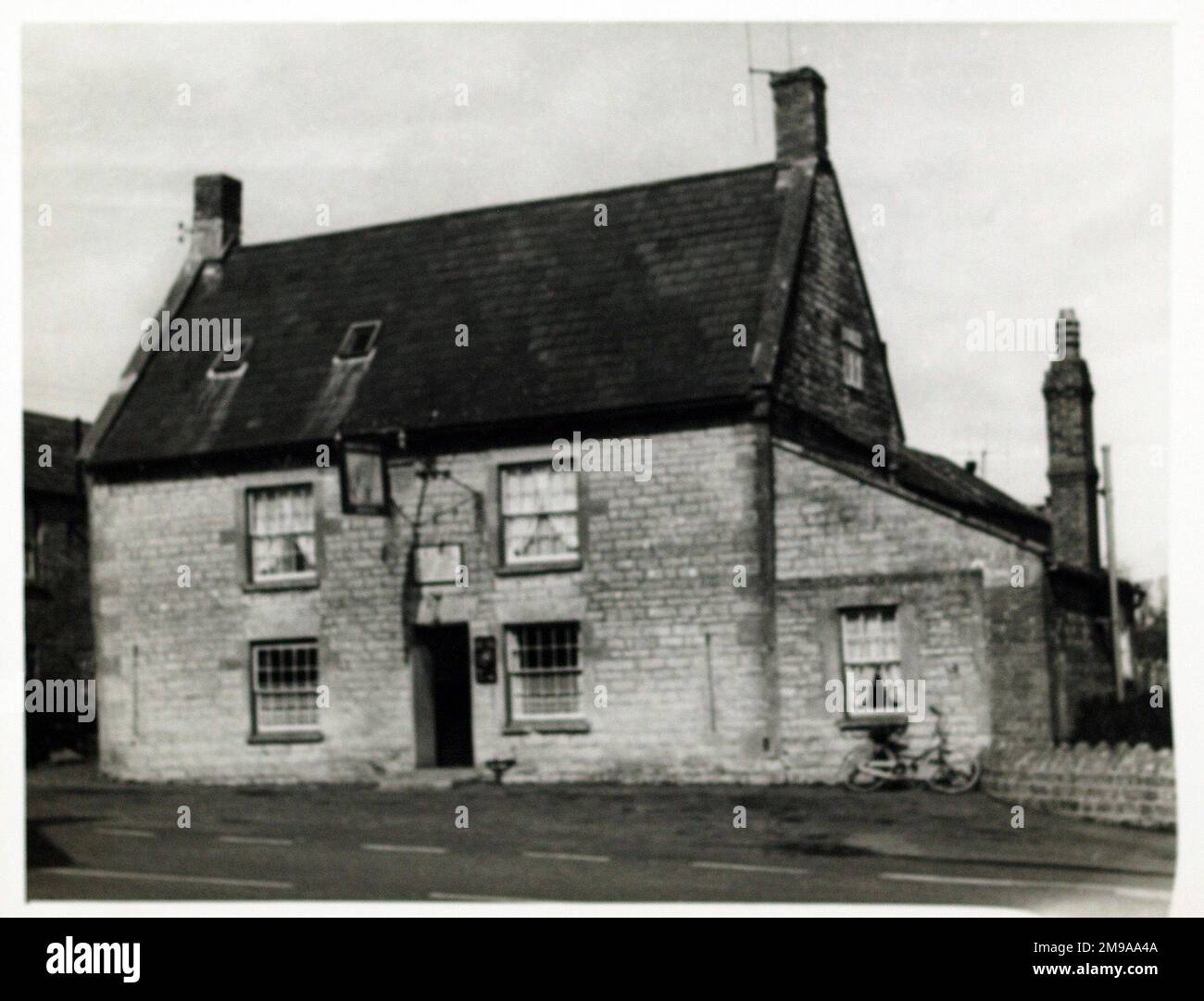 Photograph of Greyhound Inn, Baltonsborough, Somerset. The main side of ...
