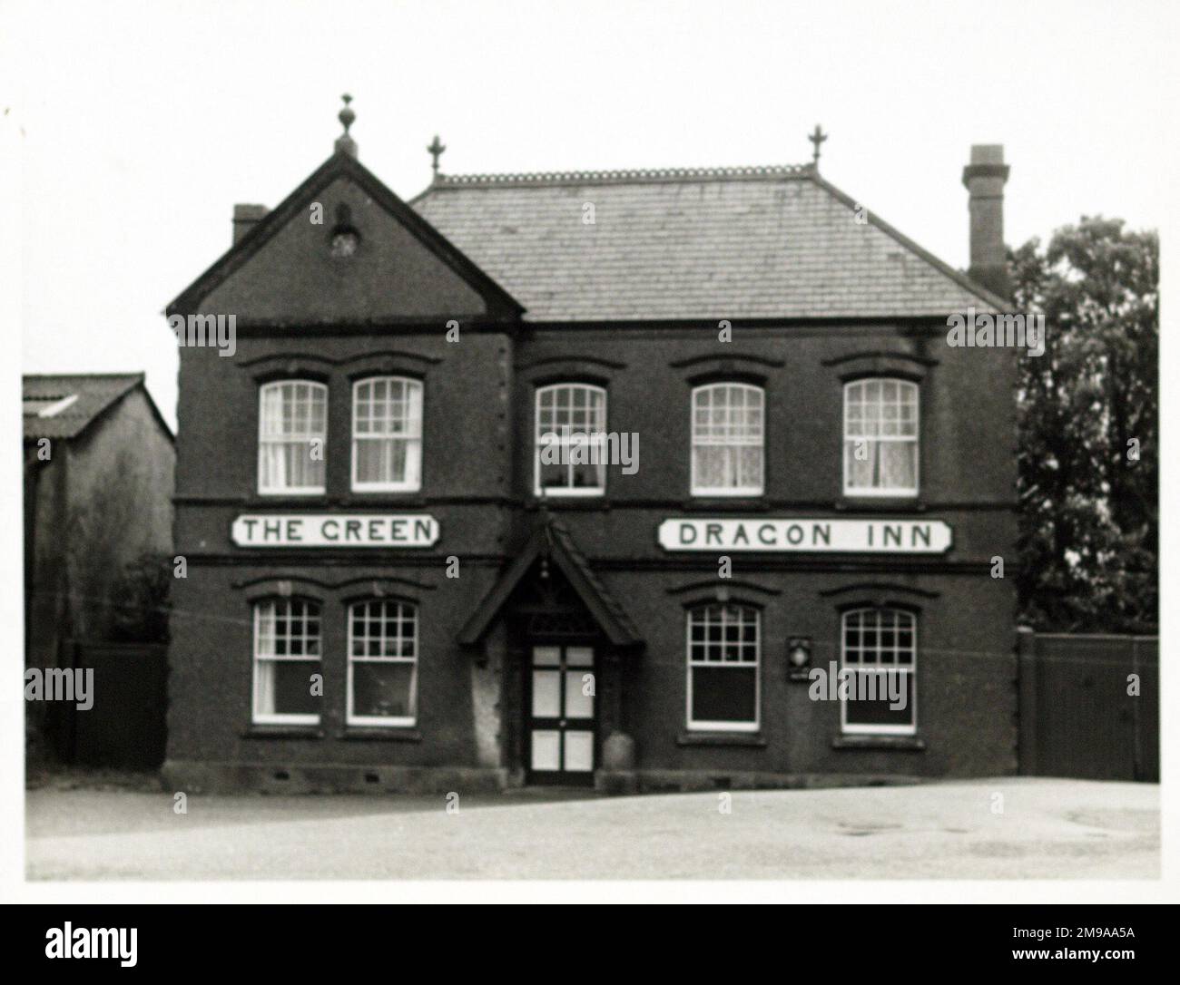 Photograph of Green Dragon Inn, Axminster, Somerset. The main side of ...