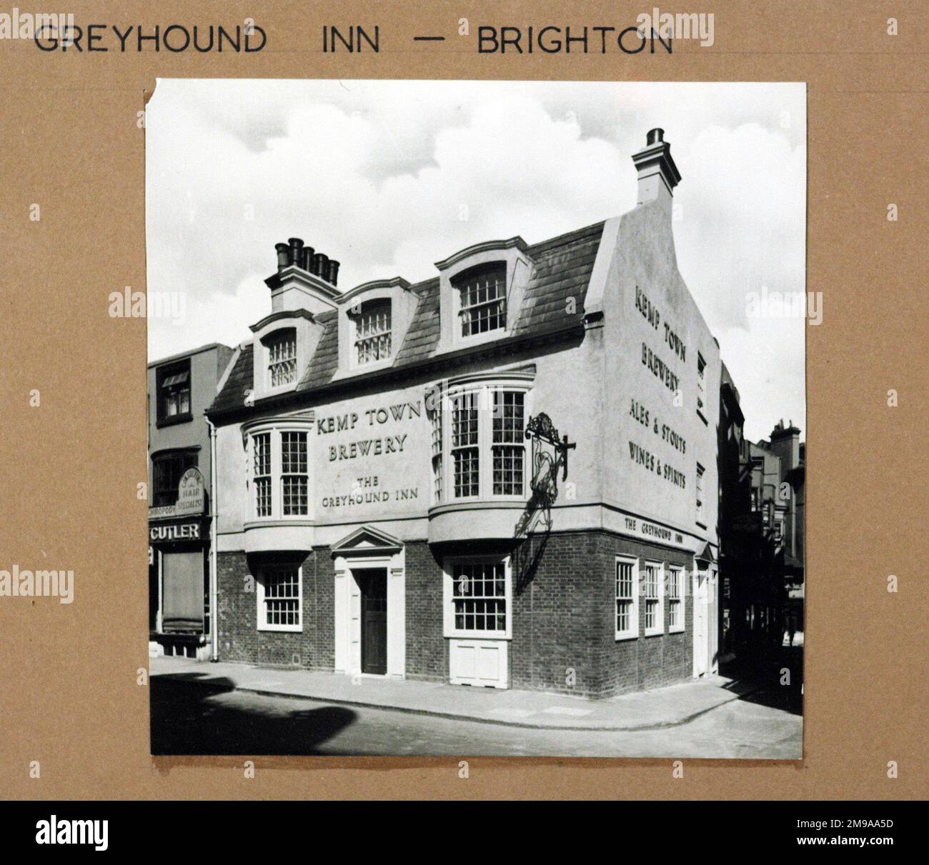 Photograph of Greyhound Inn, Brighton, Sussex. The main side of the ...