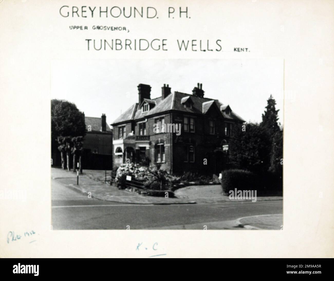 Photograph of Greyhound PH, Tunbridge Wells, Kent. The main side of the ...