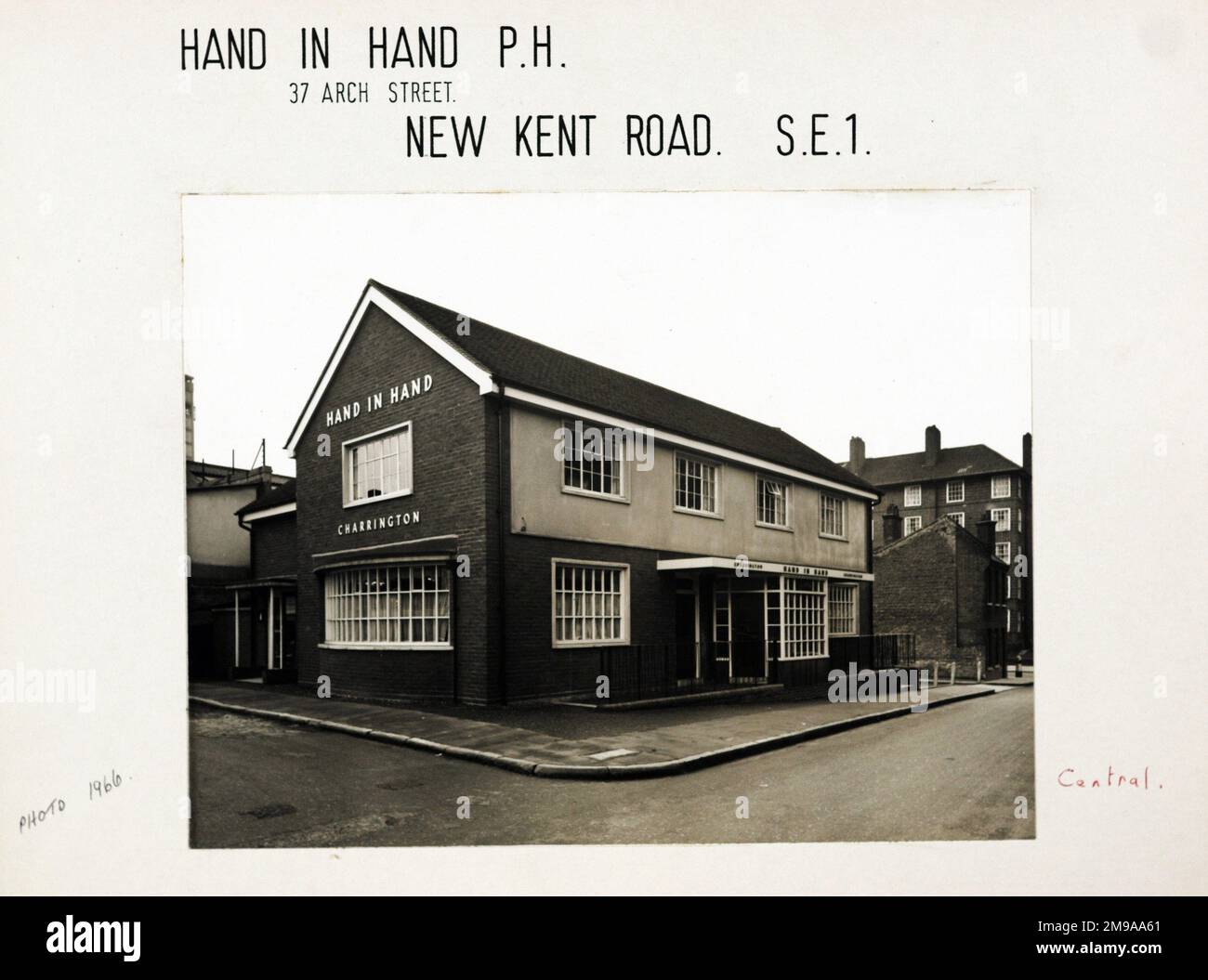 Photograph of Hand In Hand PH, New Kent Road (New), London. The main ...