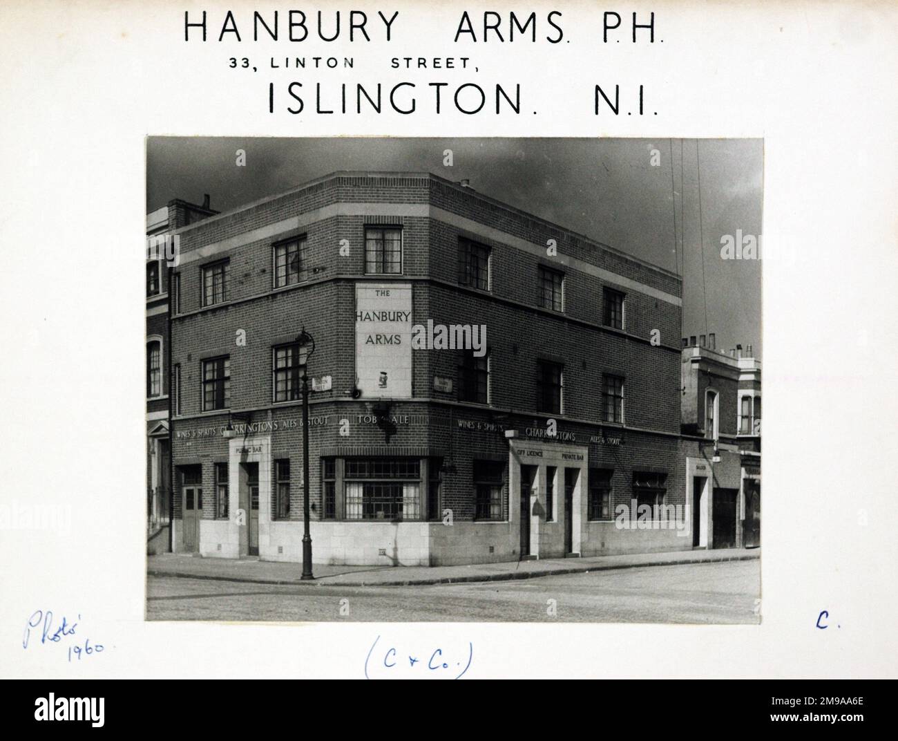Photograph of Hanbury Arms, Islington, London. The main side of the ...