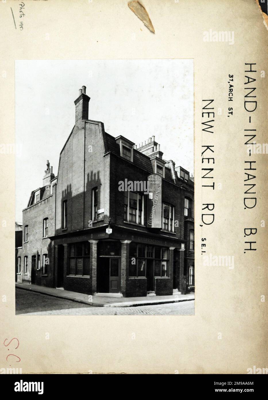 Photograph of Hand In Hand PH, New Kent Road (Old), London. The main ...