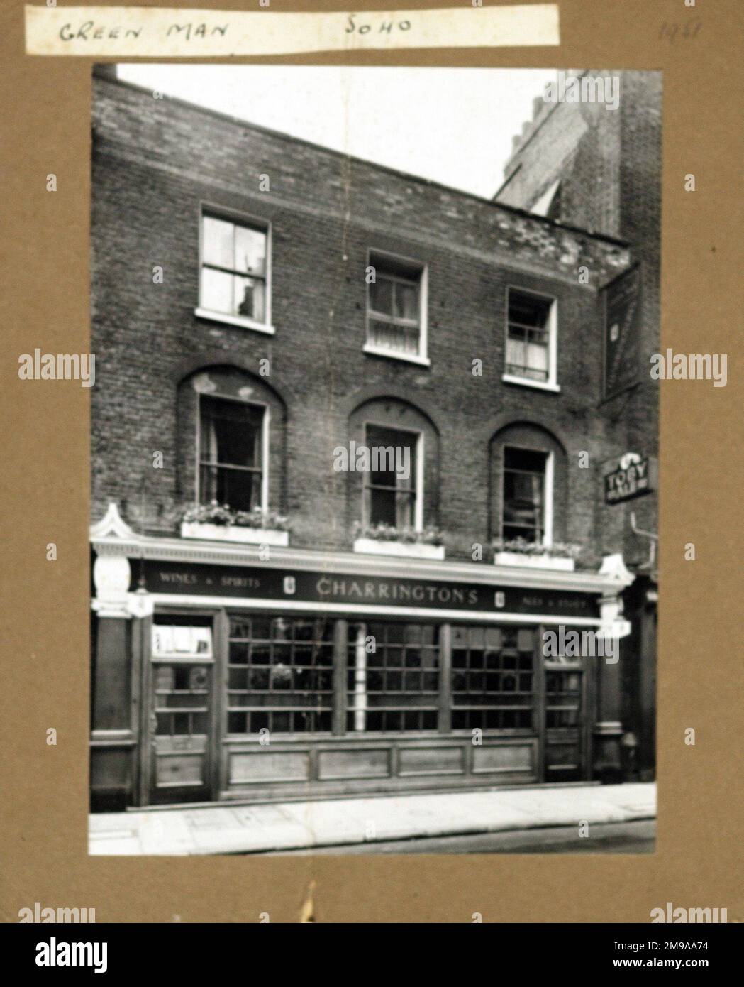 Photograph of Green Man PH, Soho, London. The main side of the print ...