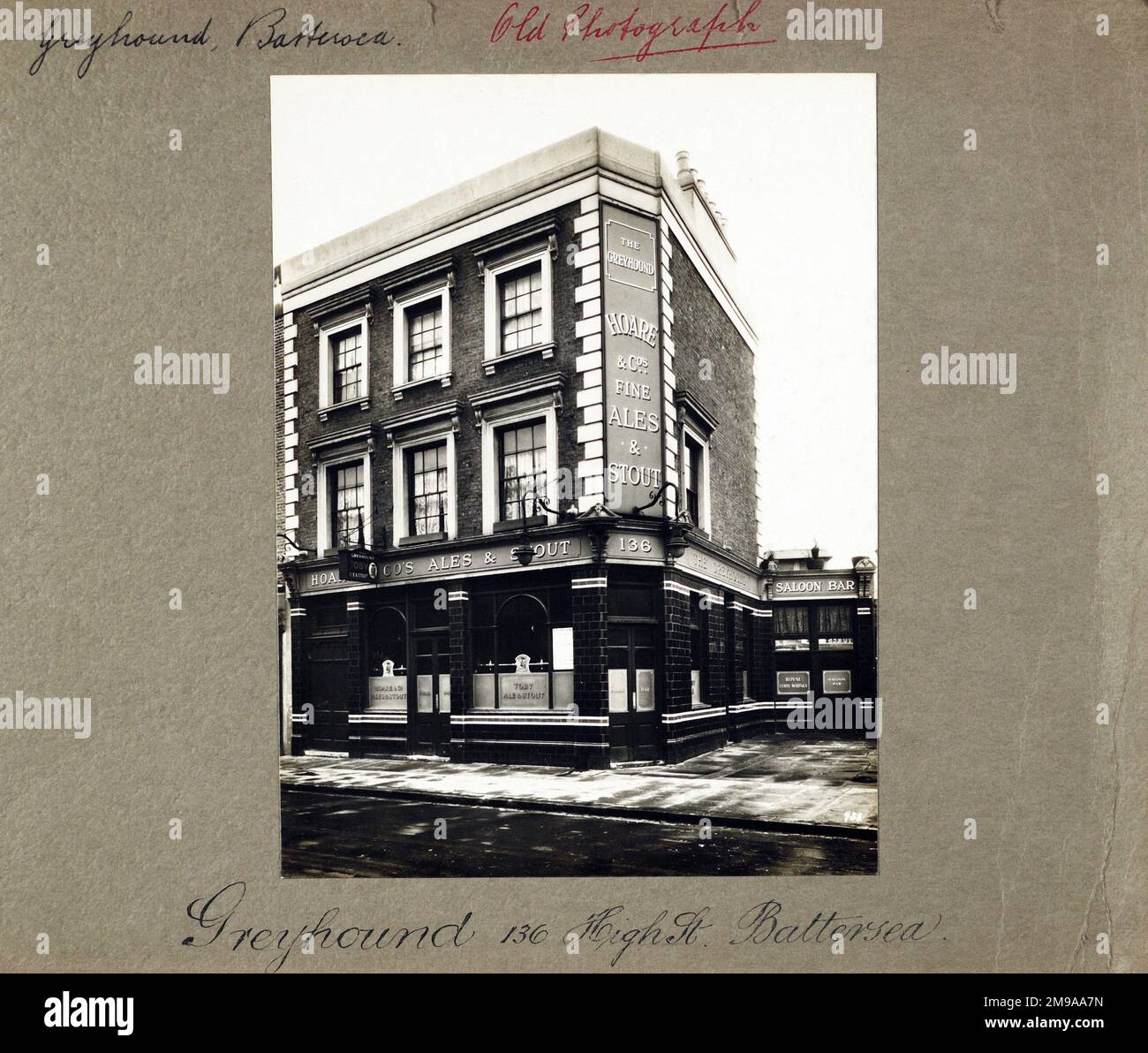 Photograph of Greyhound PH, Battersea, London. The main side of the ...