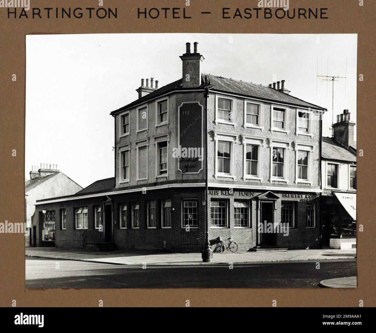 Photograph of Hartington Hotel, Eastbourne, Sussex. The main side of ...