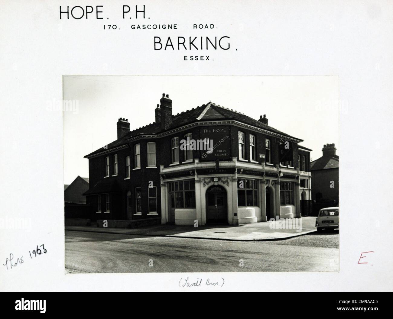 Photograph of Hope PH, Barking, Essex. The main side of the print ...