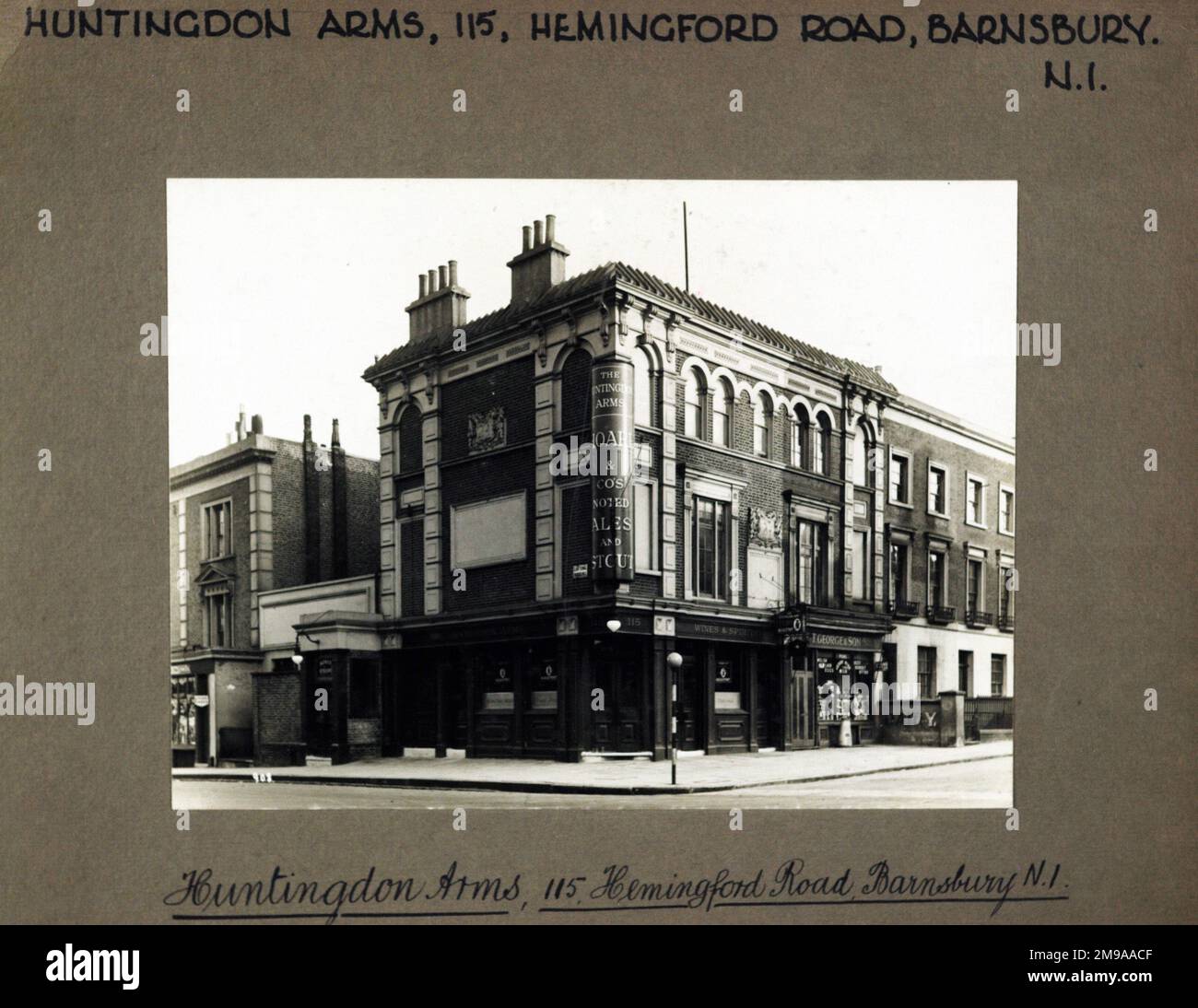 Photograph barnsbury arms london main side print shown here depicts hi ...
