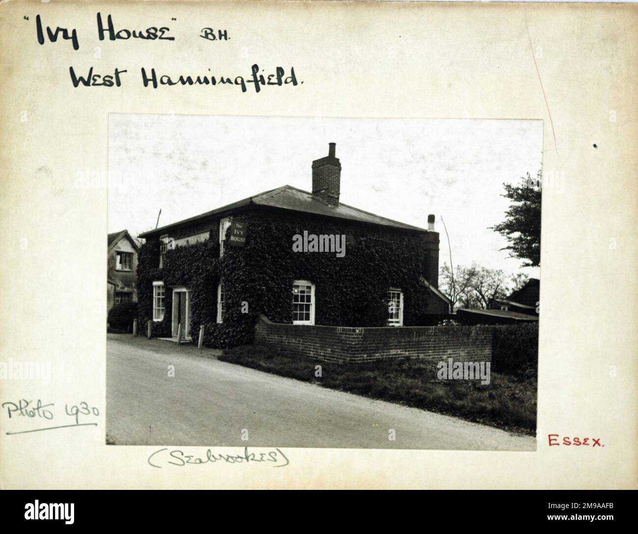 Photograph of Ivy House PH, West Hanningfield, Essex. The main side of ...