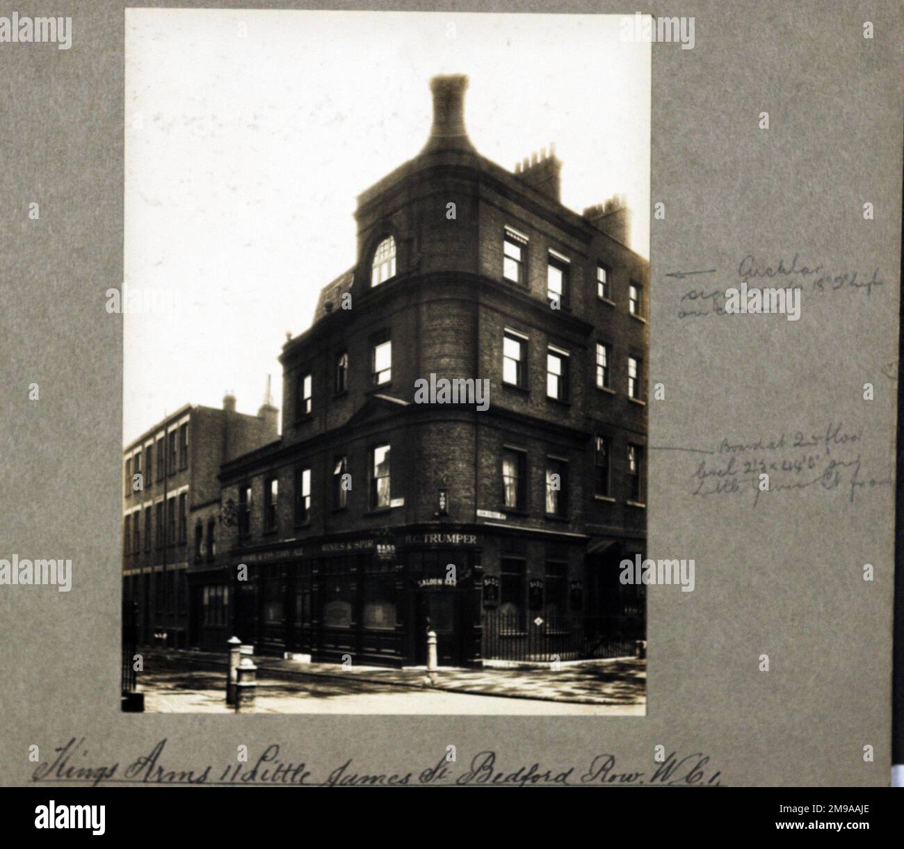 Photograph of Kings Arms, Clerkenwell, London. The main side of the ...