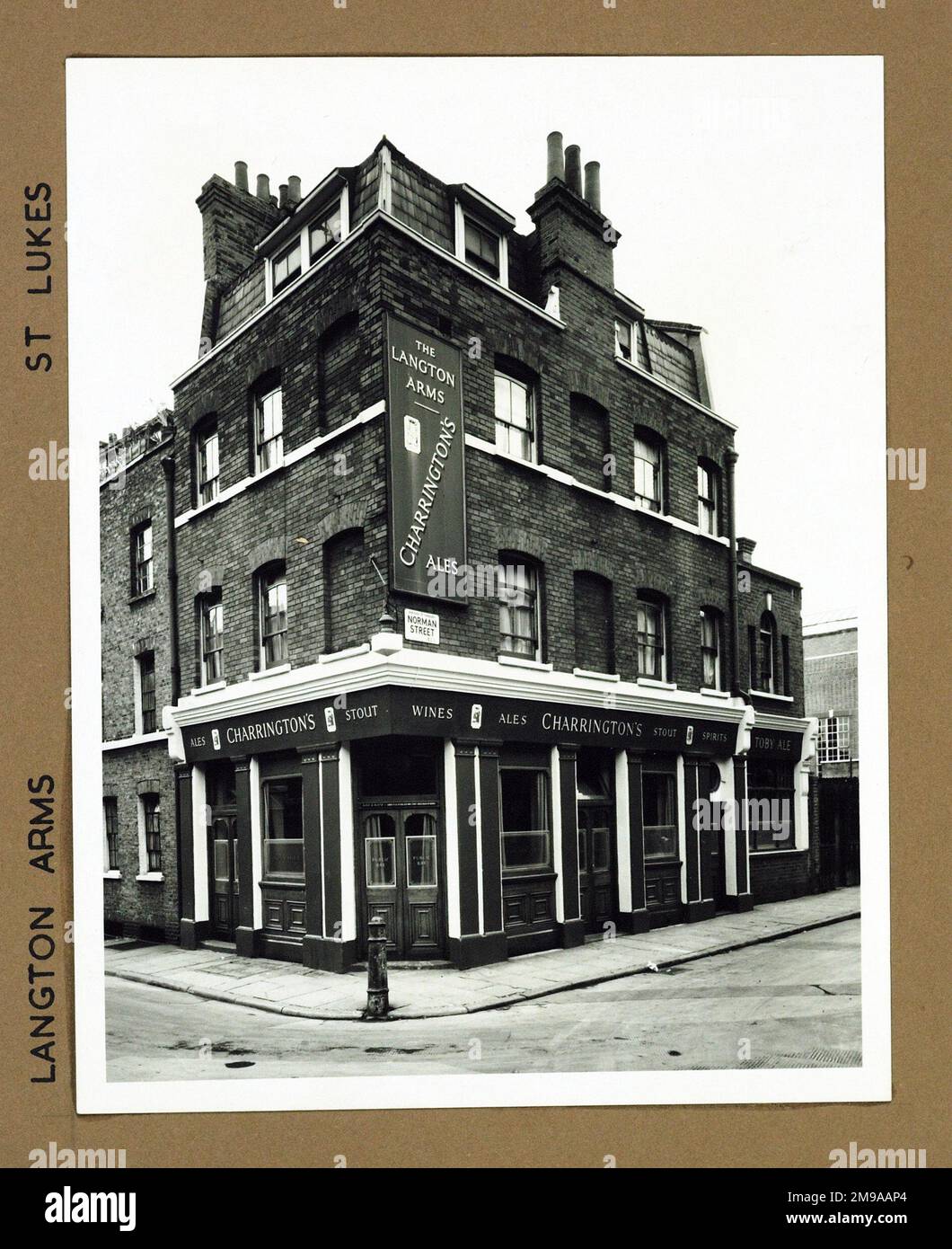 Photograph of Langton Arms, St Lukes, London. The main side of the ...