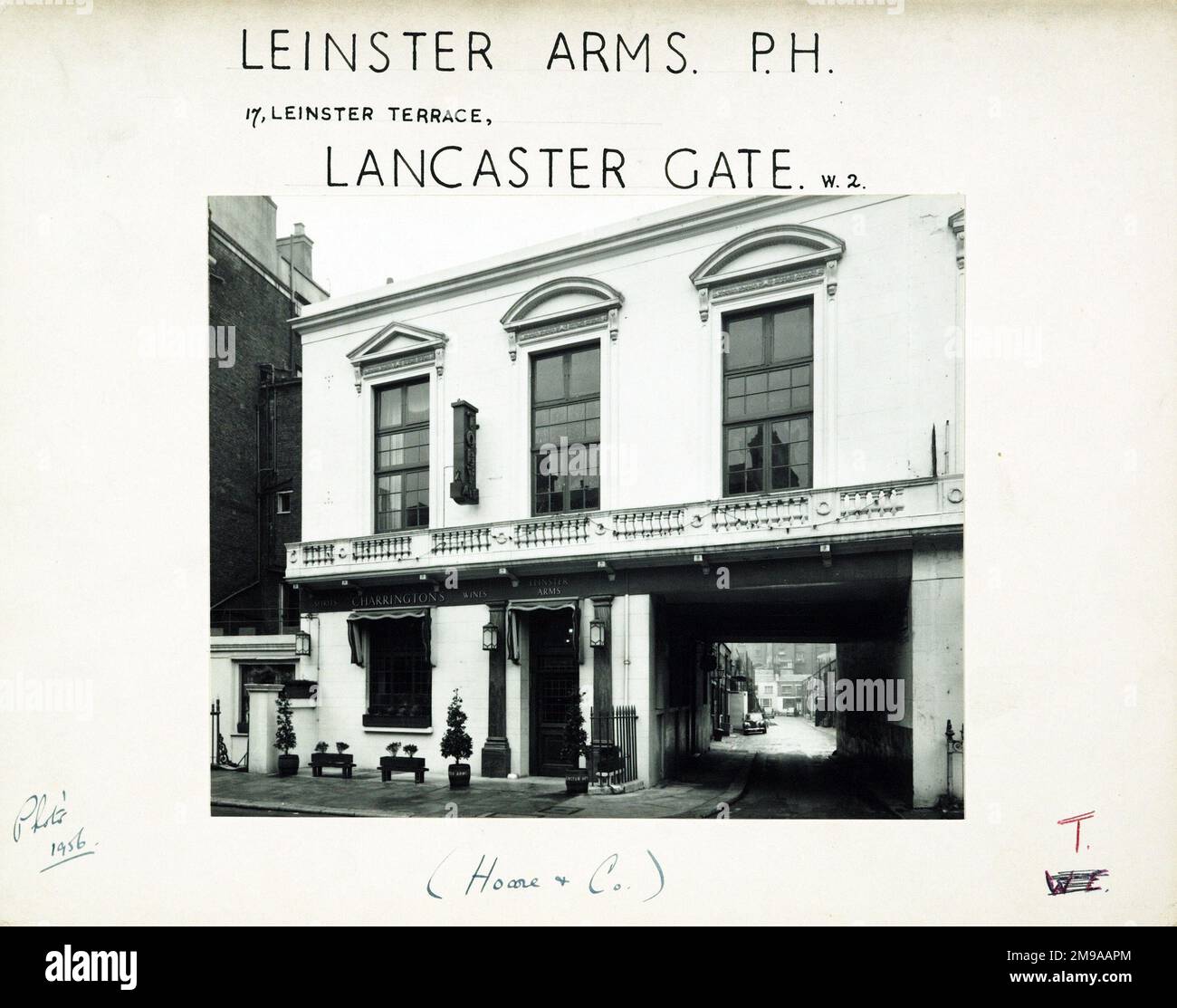 Photograph of Leinster Arms, Lancaster Gate, London. The main side of ...