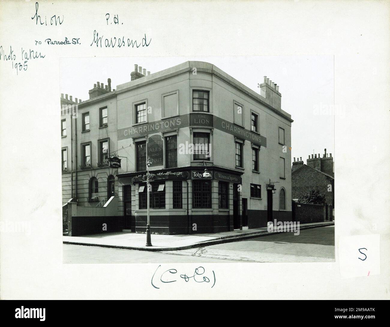 Photograph of Lion PH, Gravesend, Kent. The main side of the print ...