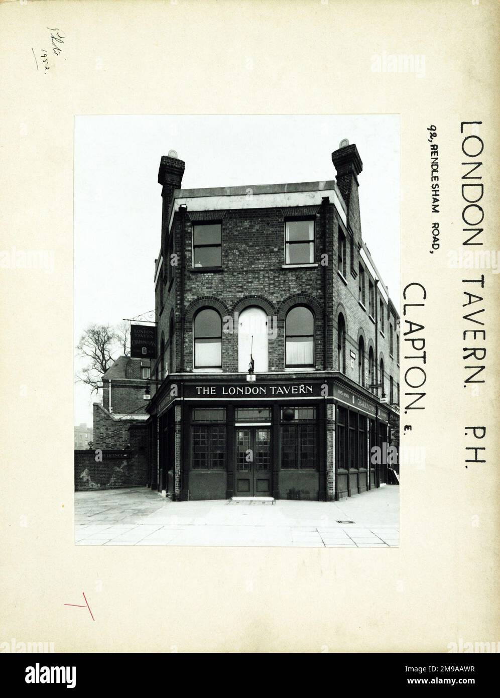 Photograph of London Tavern , Clapton, London. The main side of the ...