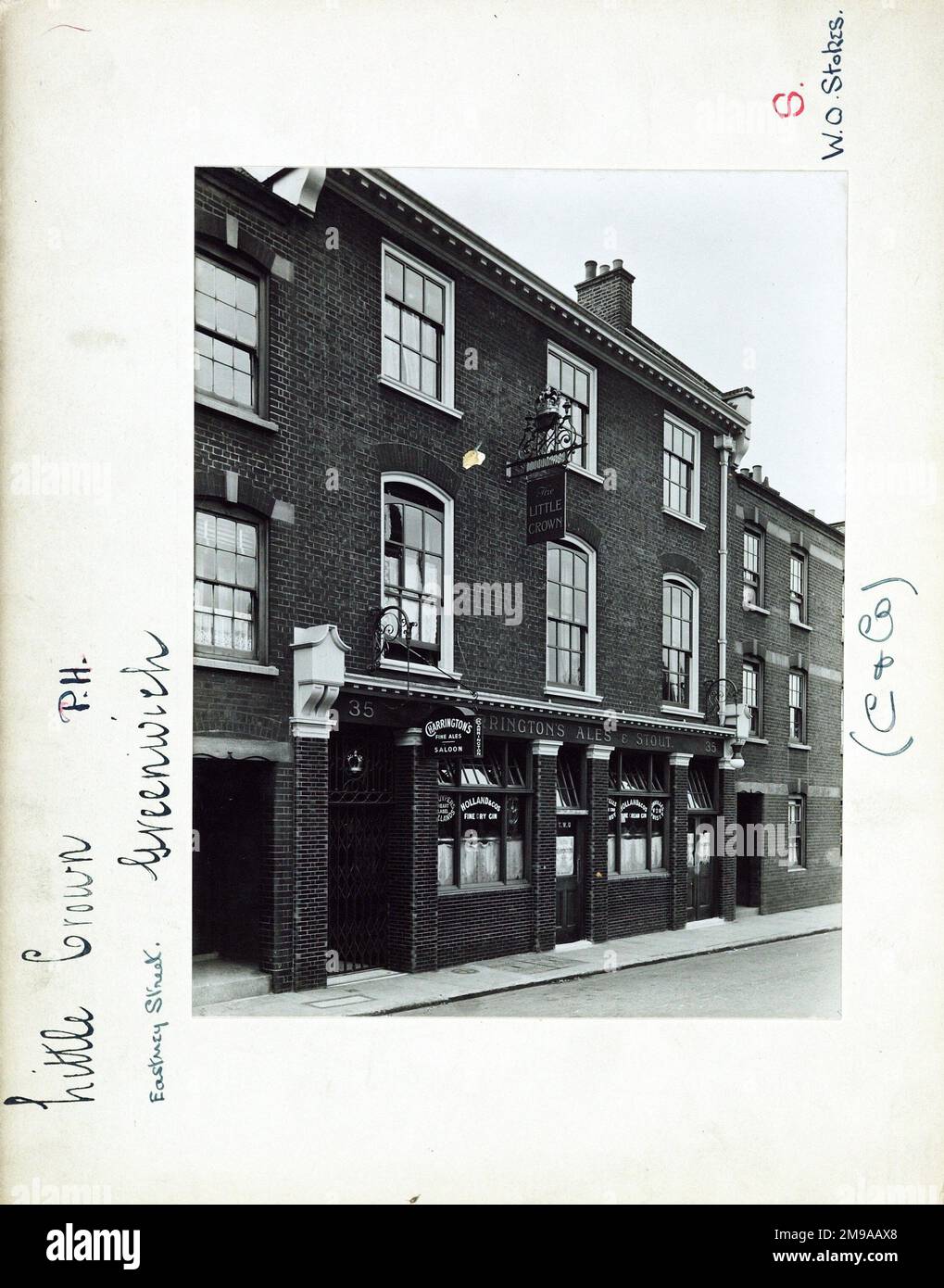 Photograph of Little Crown PH, Greenwich, London. The main side of the ...