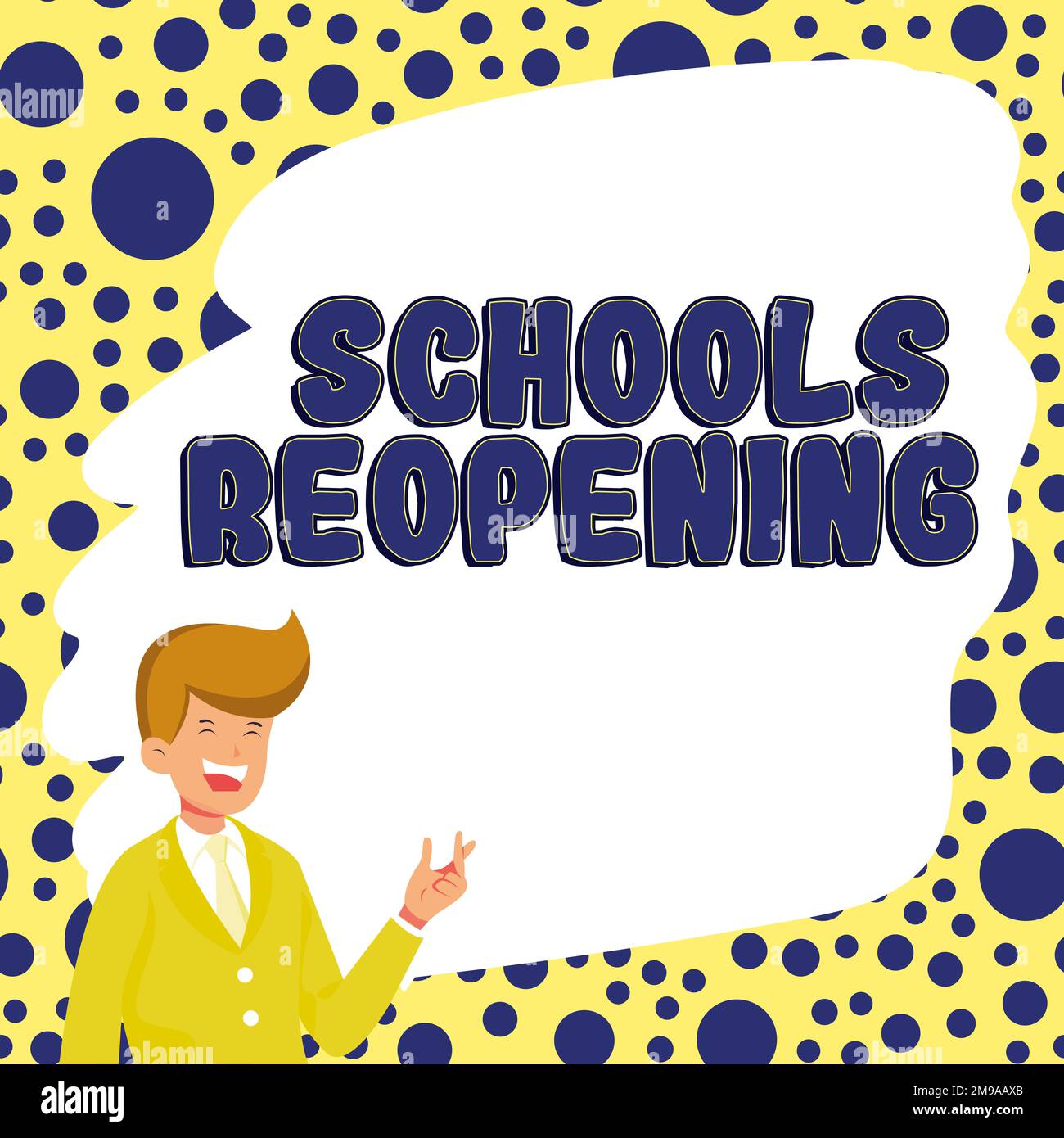 Text showing inspiration Schools Reopening. Internet Concept classes ...